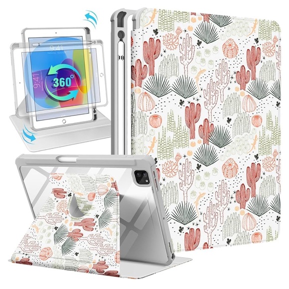 Tablets & Accessories | Green And White Folio Tablet Cover With Cat ...